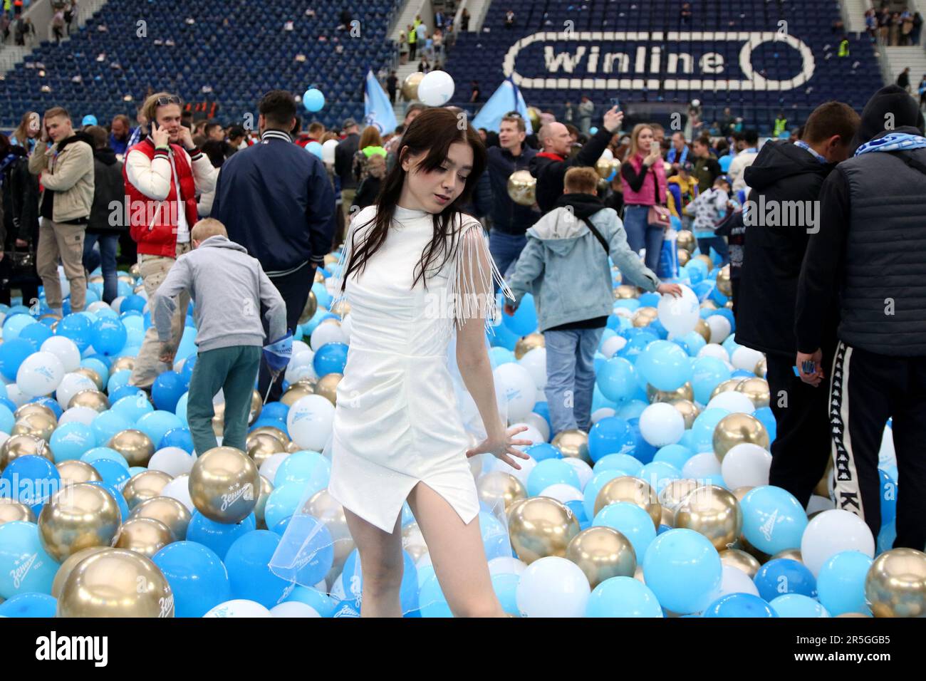 Saint Petersburg, Russia, 3 June 2023: Football. Russian Premier League ...