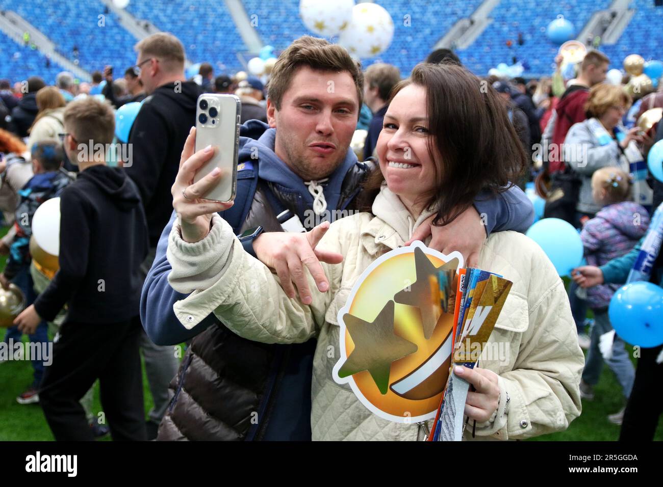 Saint Petersburg, Russia, 3 June 2023: Football. Russian Premier League ...