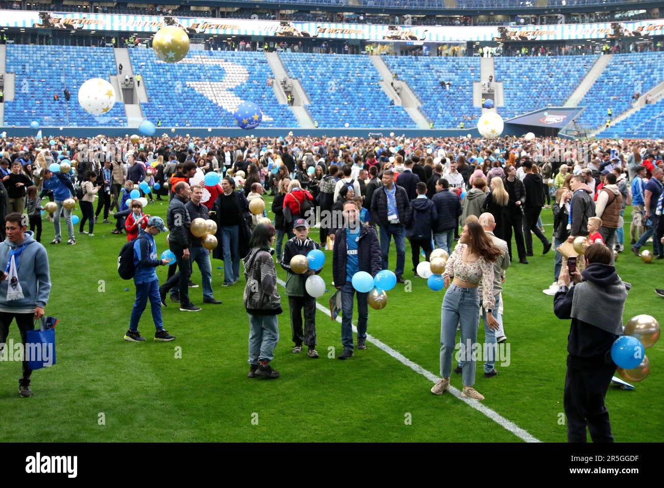Saint Petersburg, Russia, 3 June 2023: Football. Russian Premier League ...