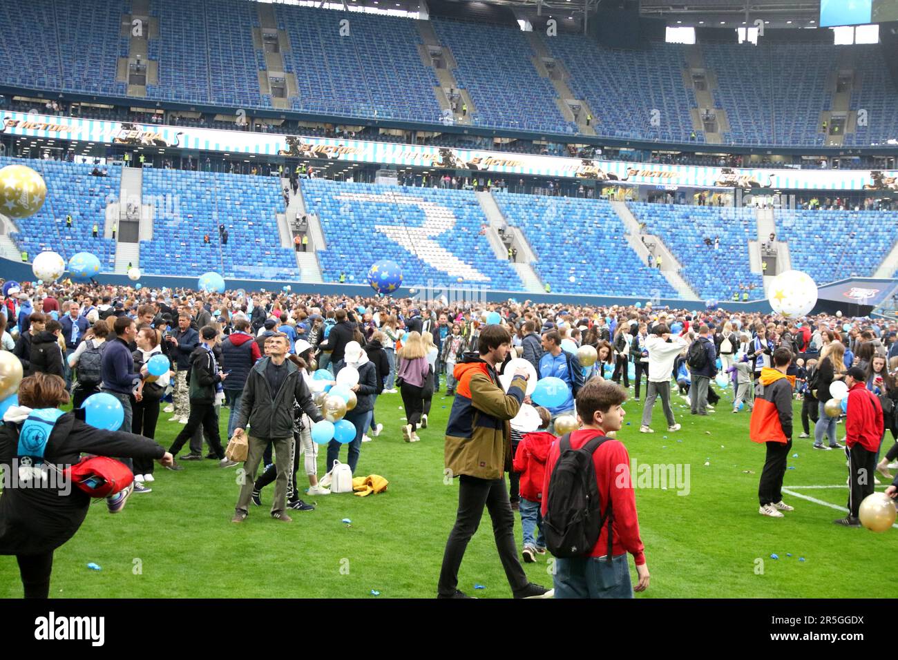 Saint Petersburg, Russia, 3 June 2023: Football. Russian Premier League ...