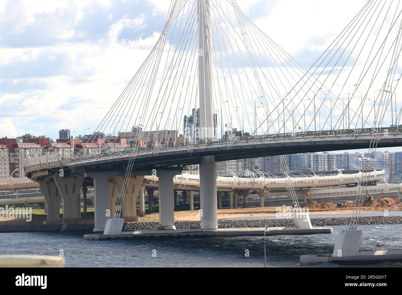 Russian Federation. Saint-Petersburg. Summer, June. Western High-speed ...
