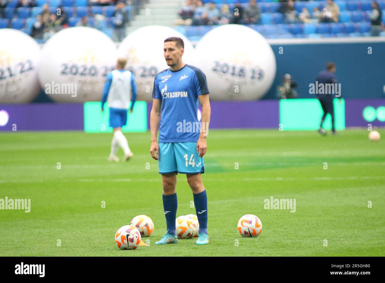 Saint Petersburg, Russia, 3 June 2023: Football. Russian Premier League ...