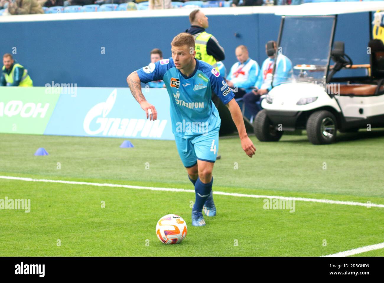 Saint Petersburg, Russia, 3 June 2023: Football. Russian Premier League ...