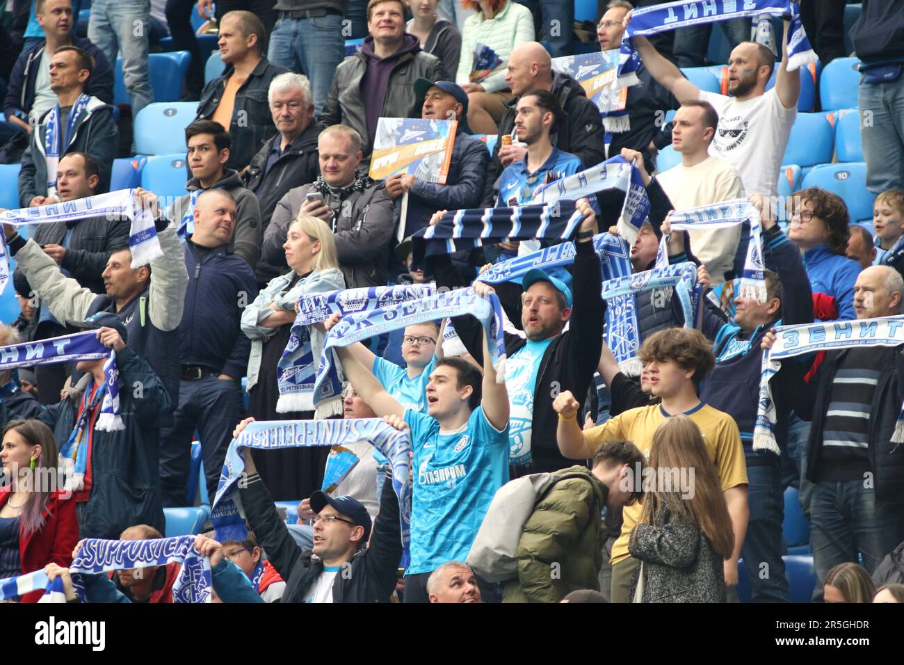 Saint Petersburg, Russia, 3 June 2023: Football. Russian Premier League ...