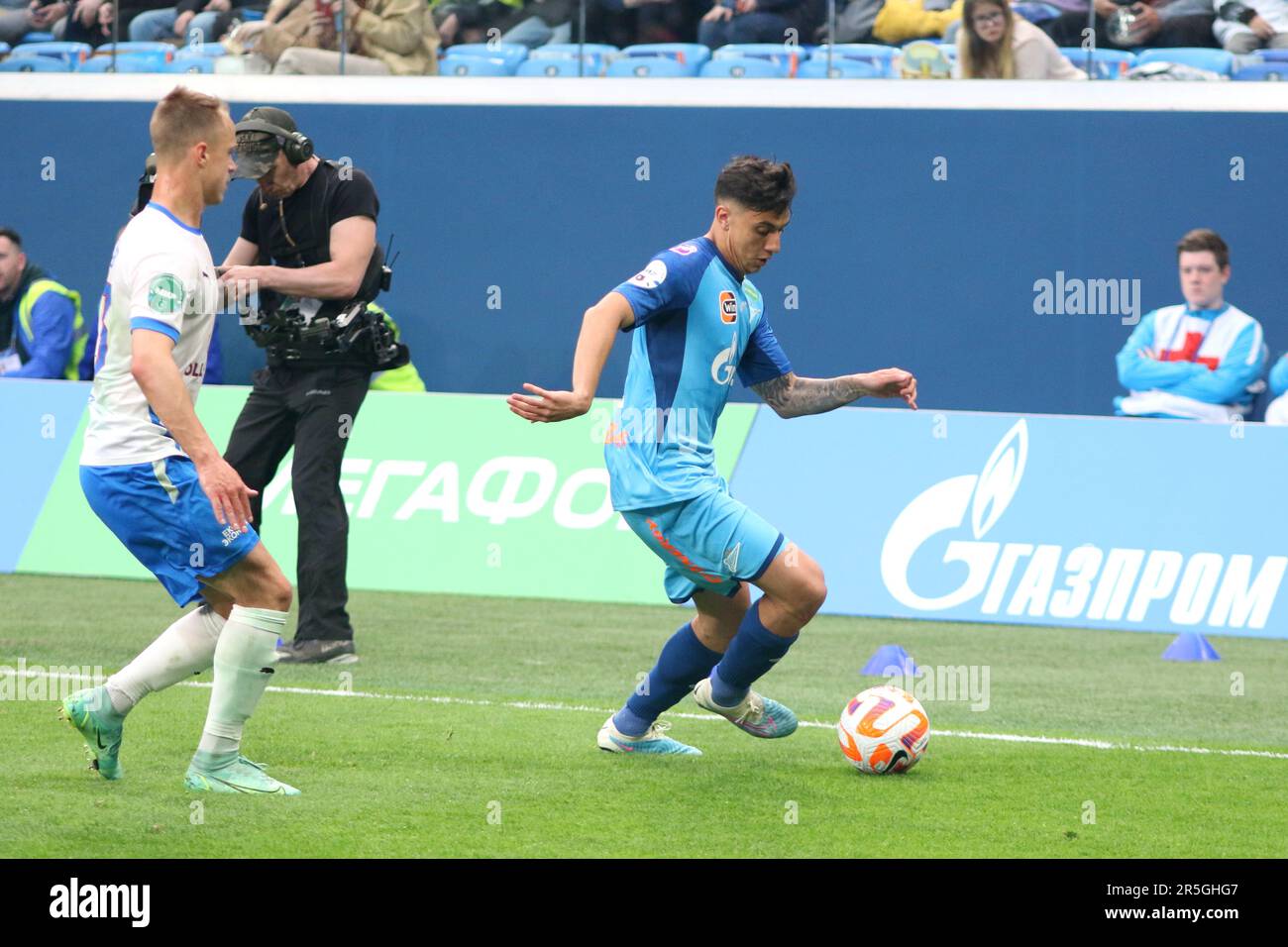 Saint Petersburg, Russia, 3 June 2023: Football. Russian Premier League 2022/2023. Zenit FC - FC ...