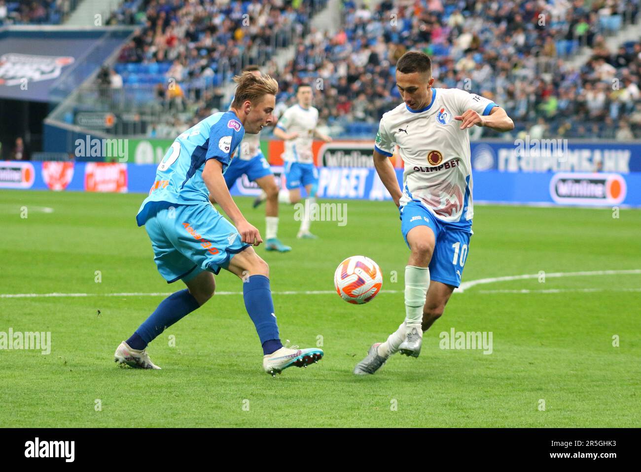 Saint Petersburg, Russia, 3 June 2023: Football. Russian Premier League ...