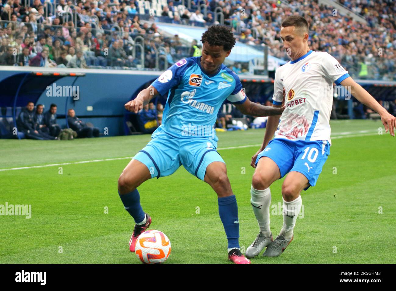 Saint Petersburg, Russia, 3 June 2023: Football. Russian Premier League ...