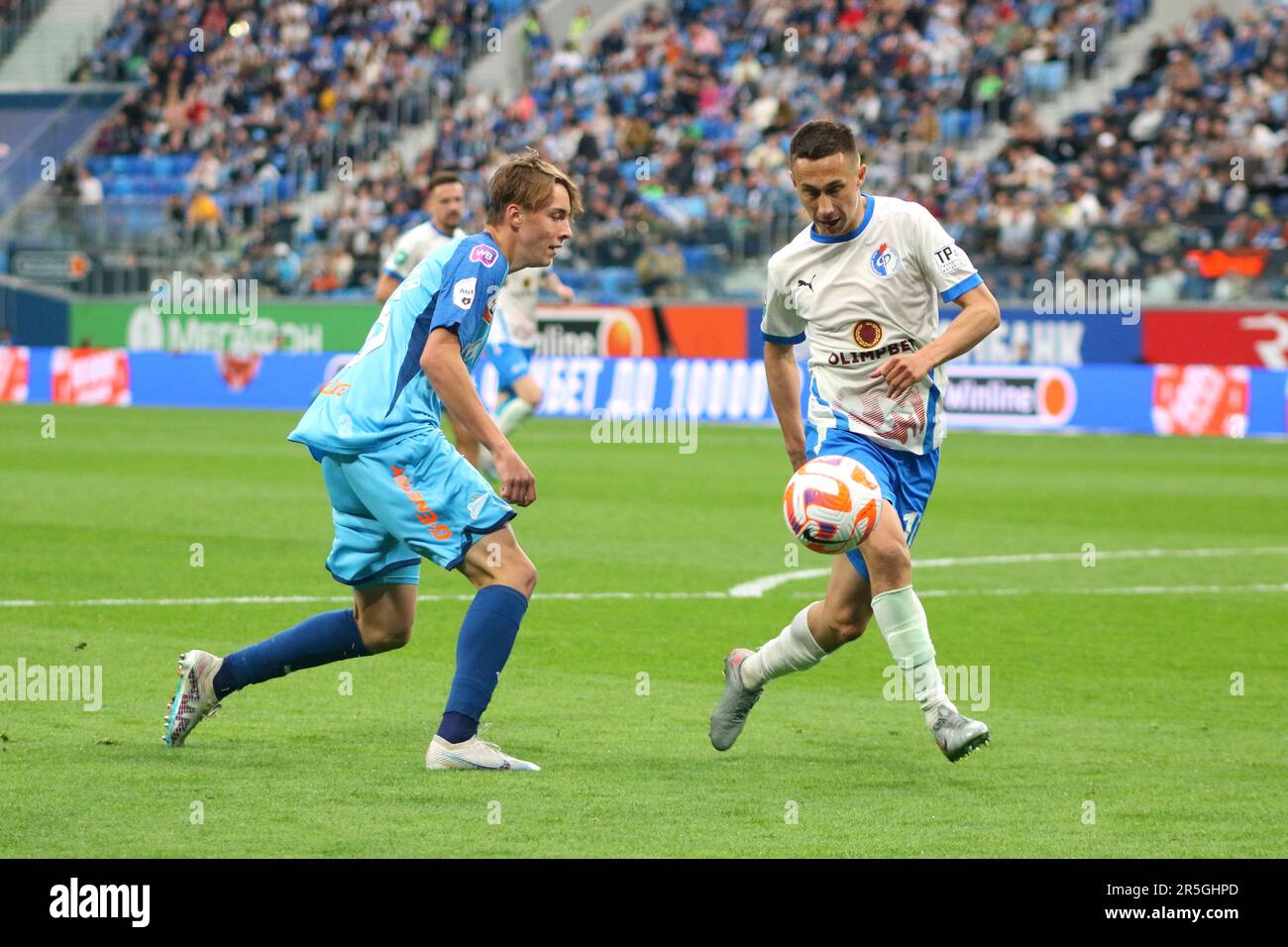 Saint Petersburg, Russia, 3 June 2023: Football. Russian Premier League ...