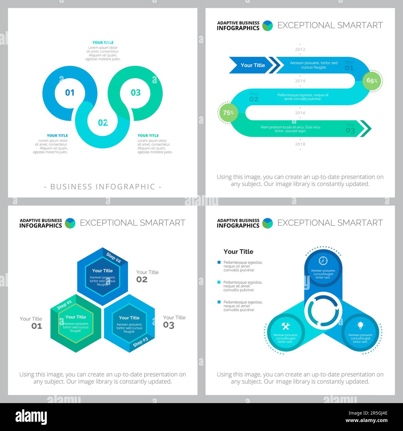 Collage of analysis or marketing concept infographic charts Stock ...