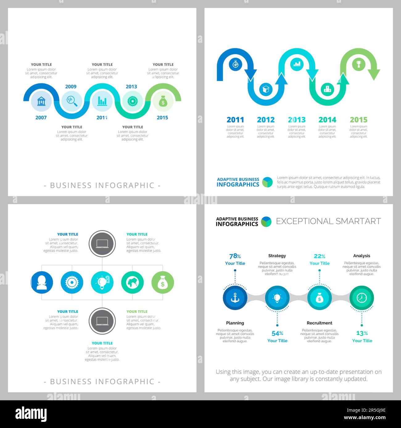 Creative charts set for statistical report, web design Stock Vector ...