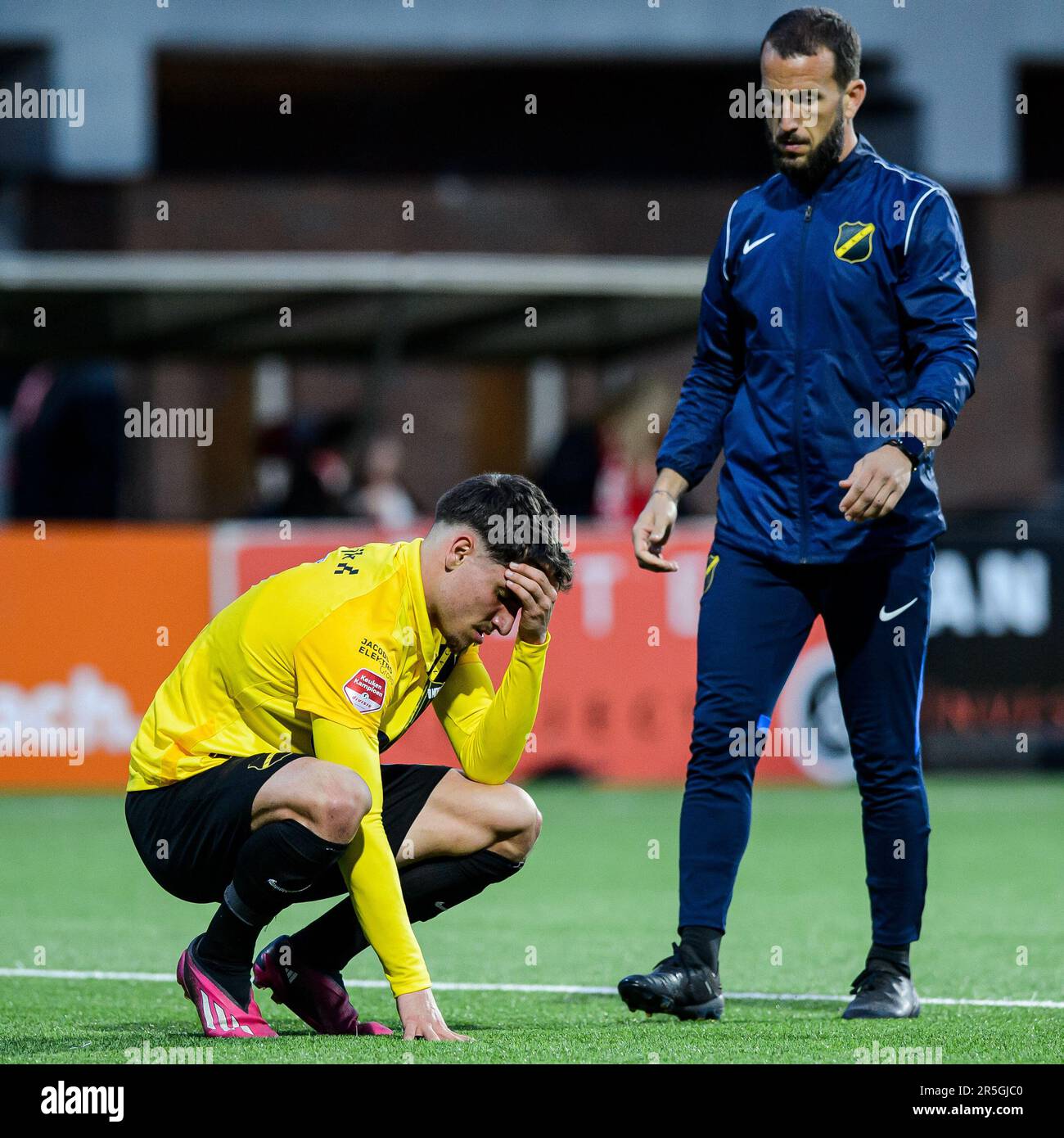 EMMEN - Fabio Di Michele Sanchez of NAC Breda is disappointed after the ...