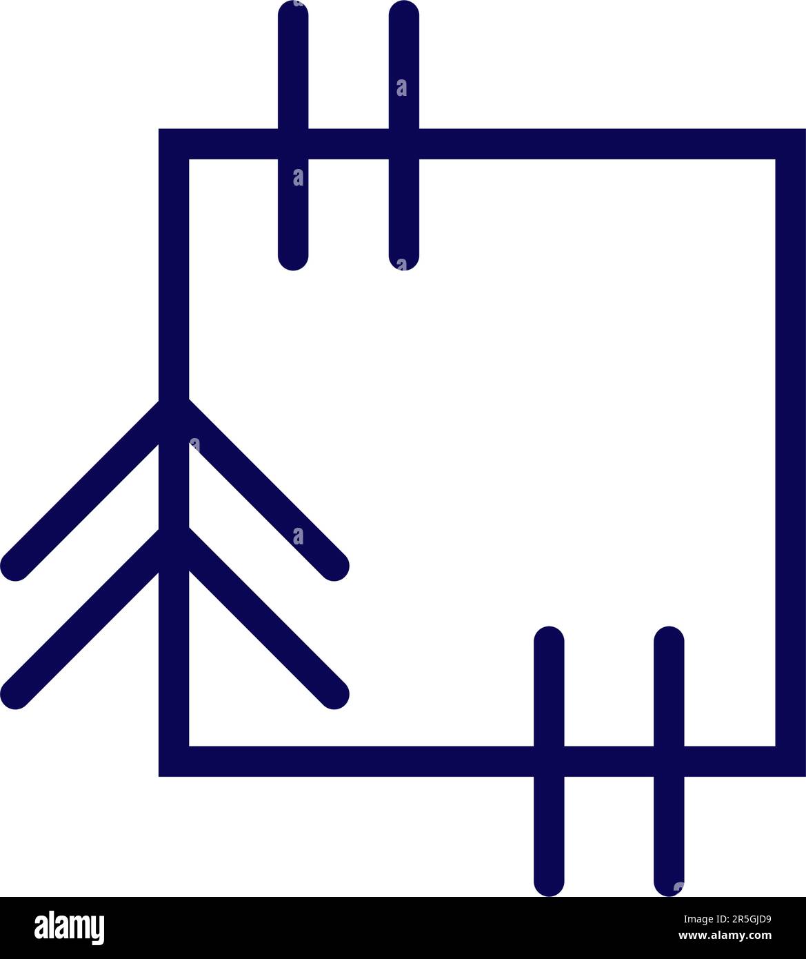 Abstract esoteric Symbol of the square Stock Vector Image & Art - Alamy