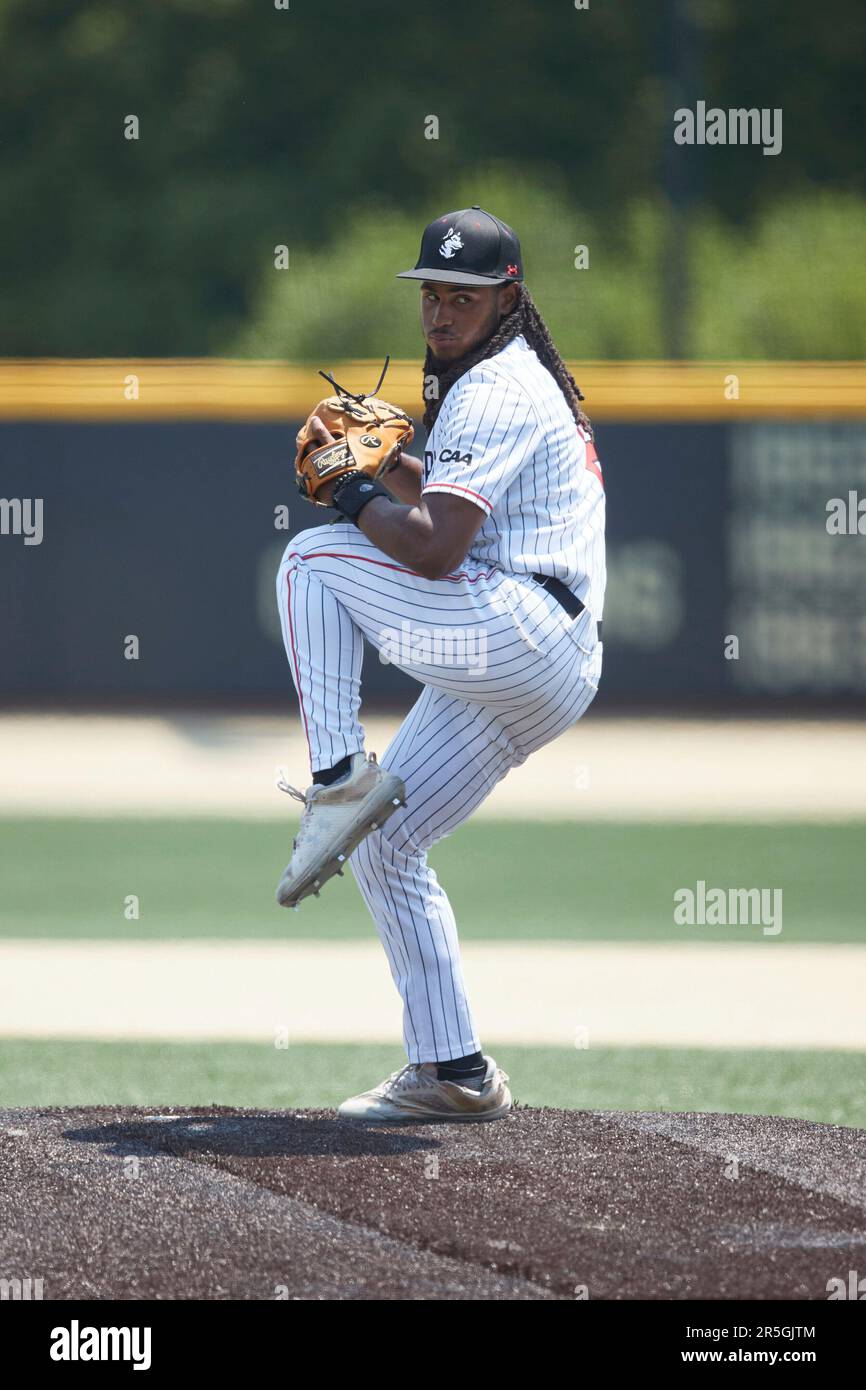 Northeastern Huskies starting pitcher Aiven Cabral (6) in action ...
