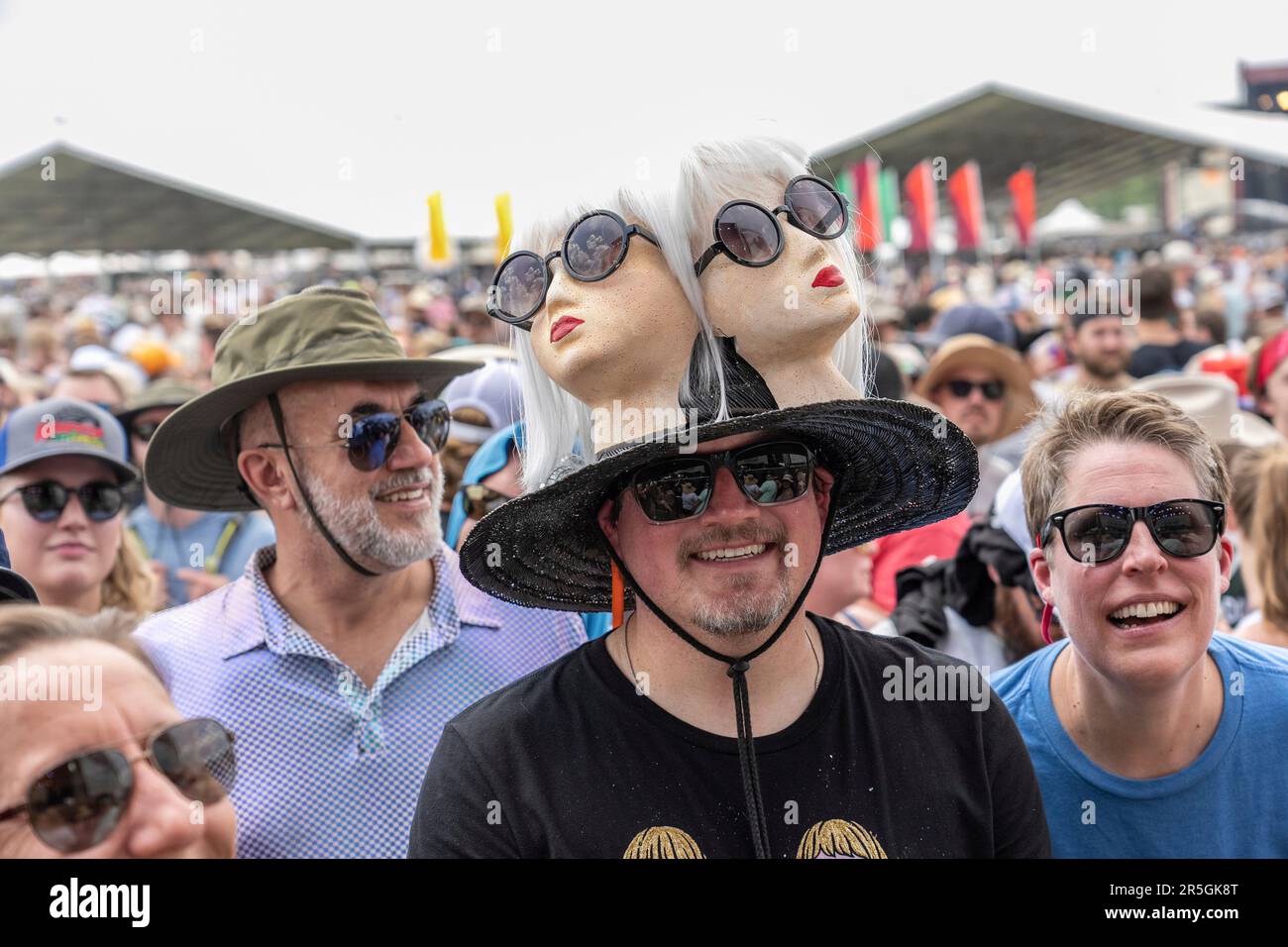Festivalgoers are seen at Railbird Music Festival on Saturday, June 3 ...