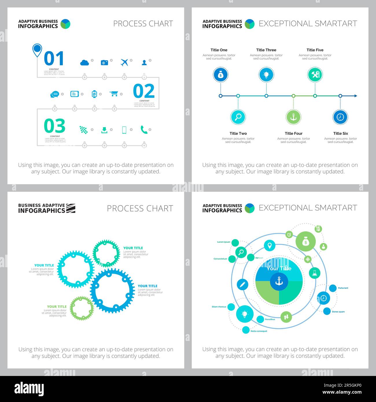 Collage of graphic business infographic diagrams Stock Vector Image ...