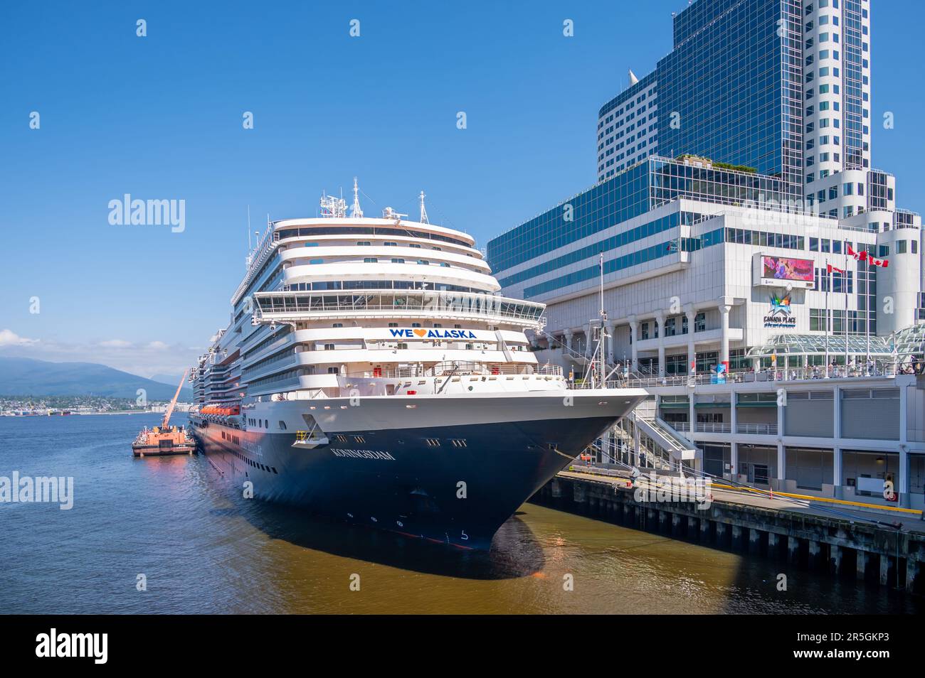 Vancouver, British Columbia - May 27, 2023: Holland-America cruise ship ...