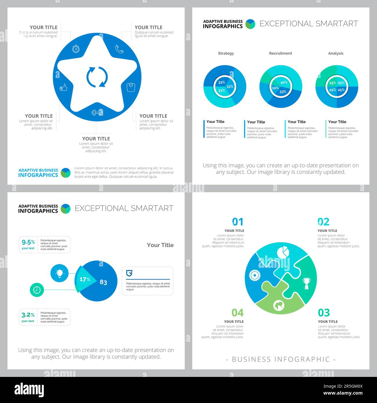 Collage of creative business infographic designs for management Stock Vector Image & Art - Alamy