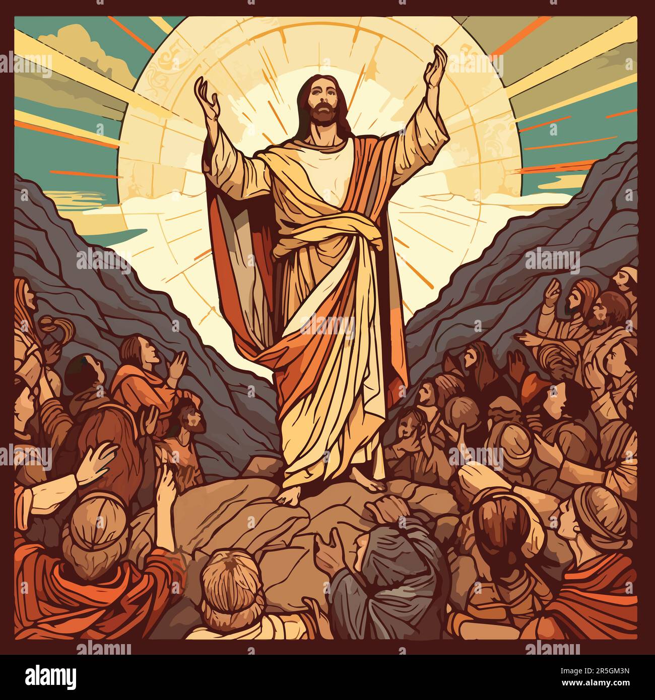 Cartoon image jesus hi-res stock photography and images - Alamy