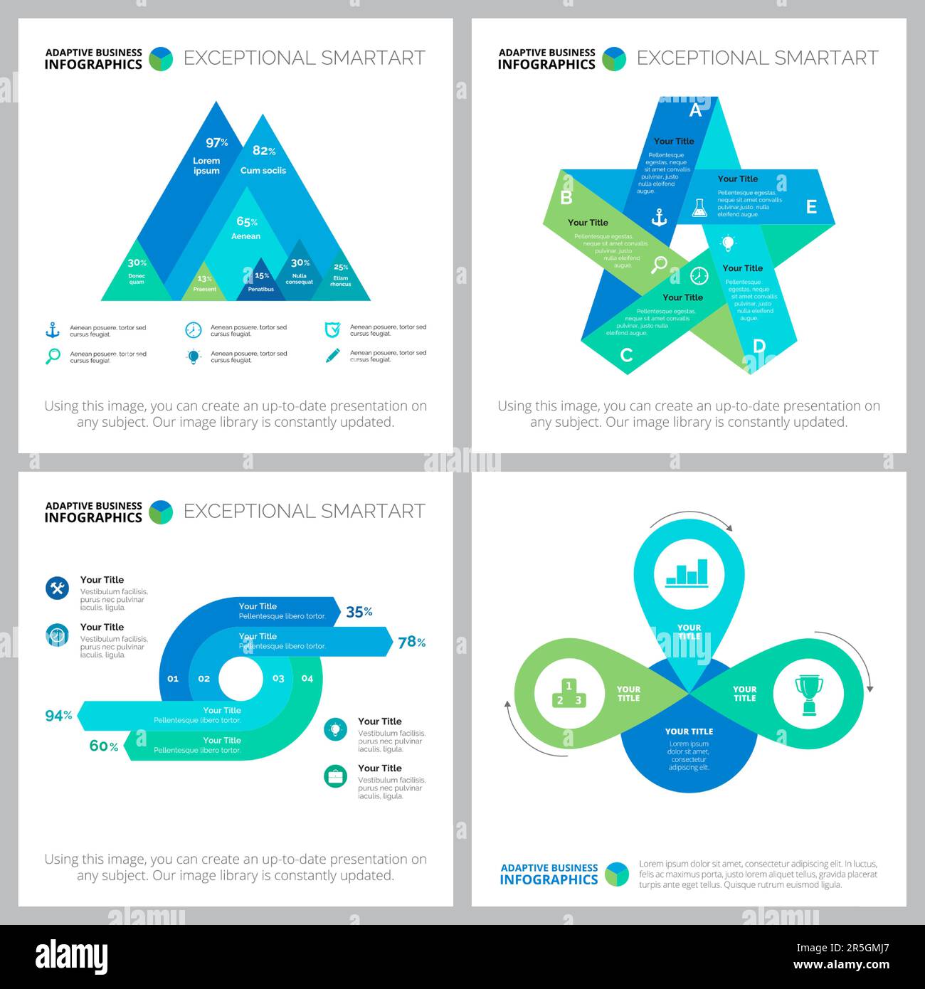 Creative charts set for web design, marketing report Stock Vector Image ...