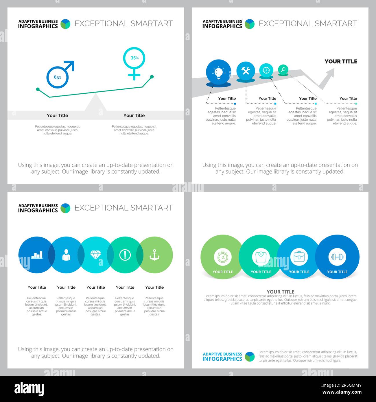 Set of creative business infographic slide design Stock Vector Image ...