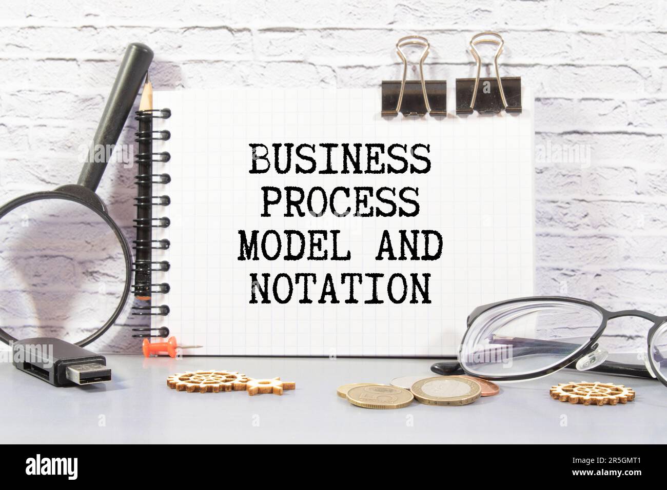 Business process model and notation BPMN is shown using a text Stock ...