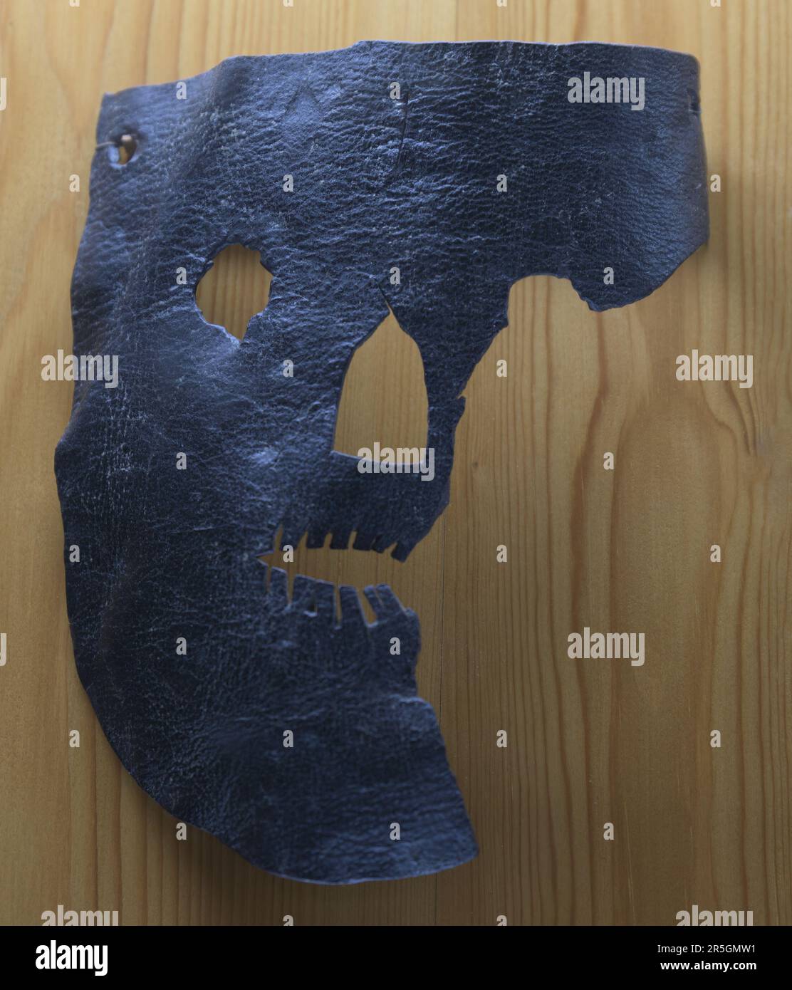 Anthropomorphic medieval leathe mask - saltimbanco mask Stock Photo - Alamy