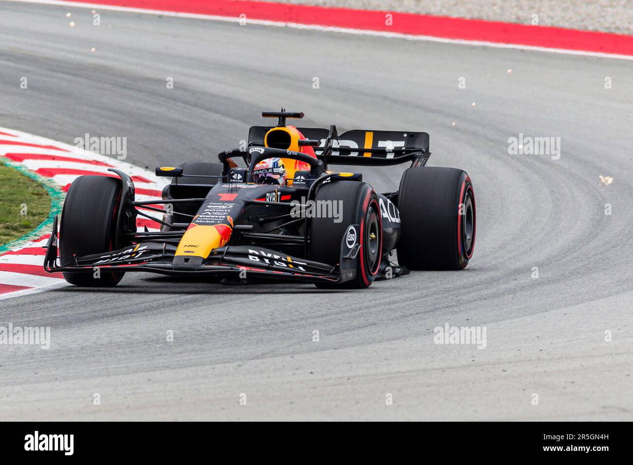 Red bull max verstappen rb19 sparks hi-res stock photography and images ...