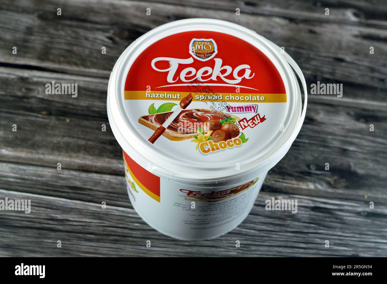 Cairo, Egypt, May 31 2023: Teeka hazelnut chocolate spread, made from ...
