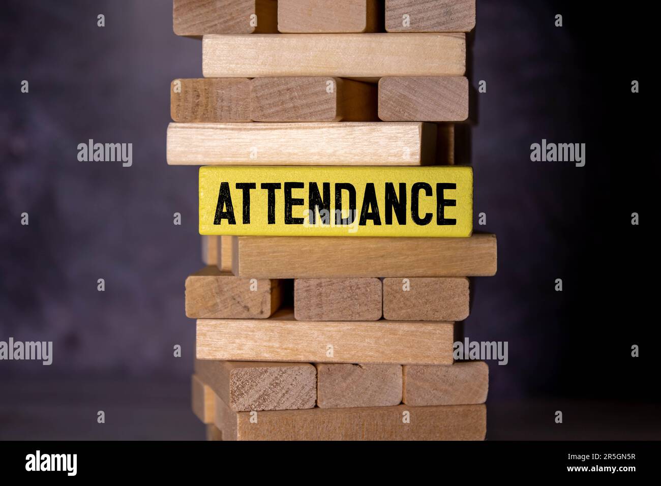 Close up Word Attendance on notebook Stock Photo - Alamy