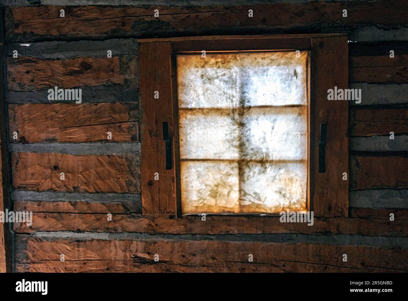 Log Cabin Window Inside