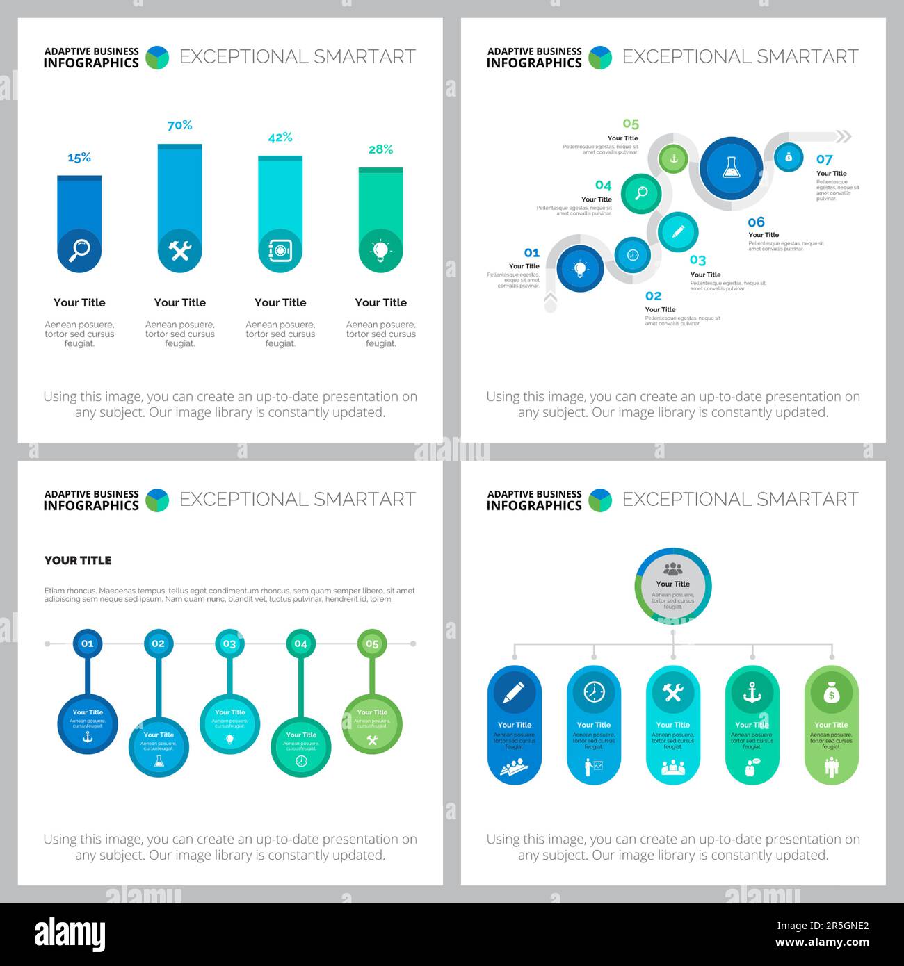 Set of creative marketing concept infographic charts Stock Vector Image ...