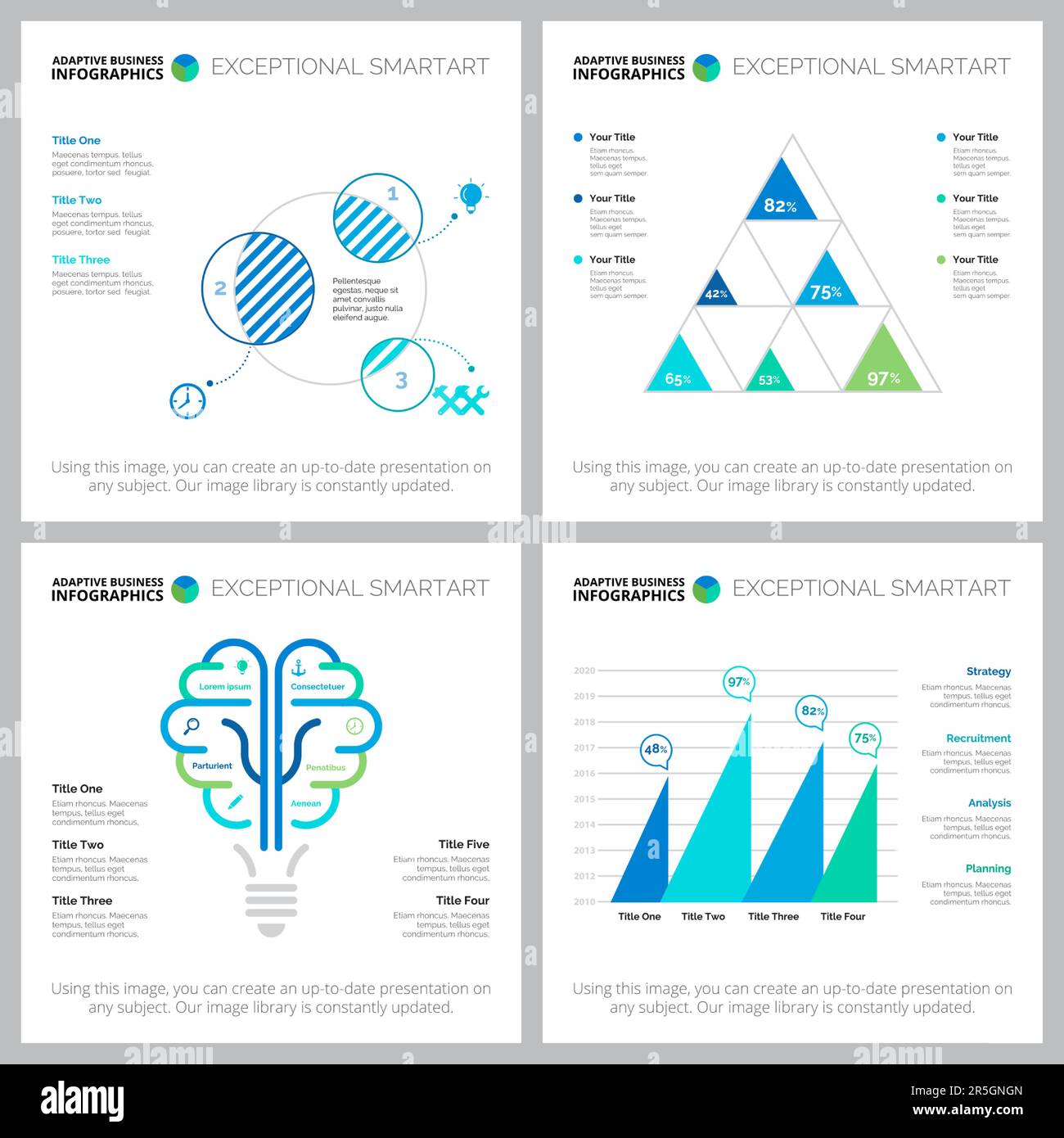 Collage of original marketing concept graphic charts Stock Vector Image ...