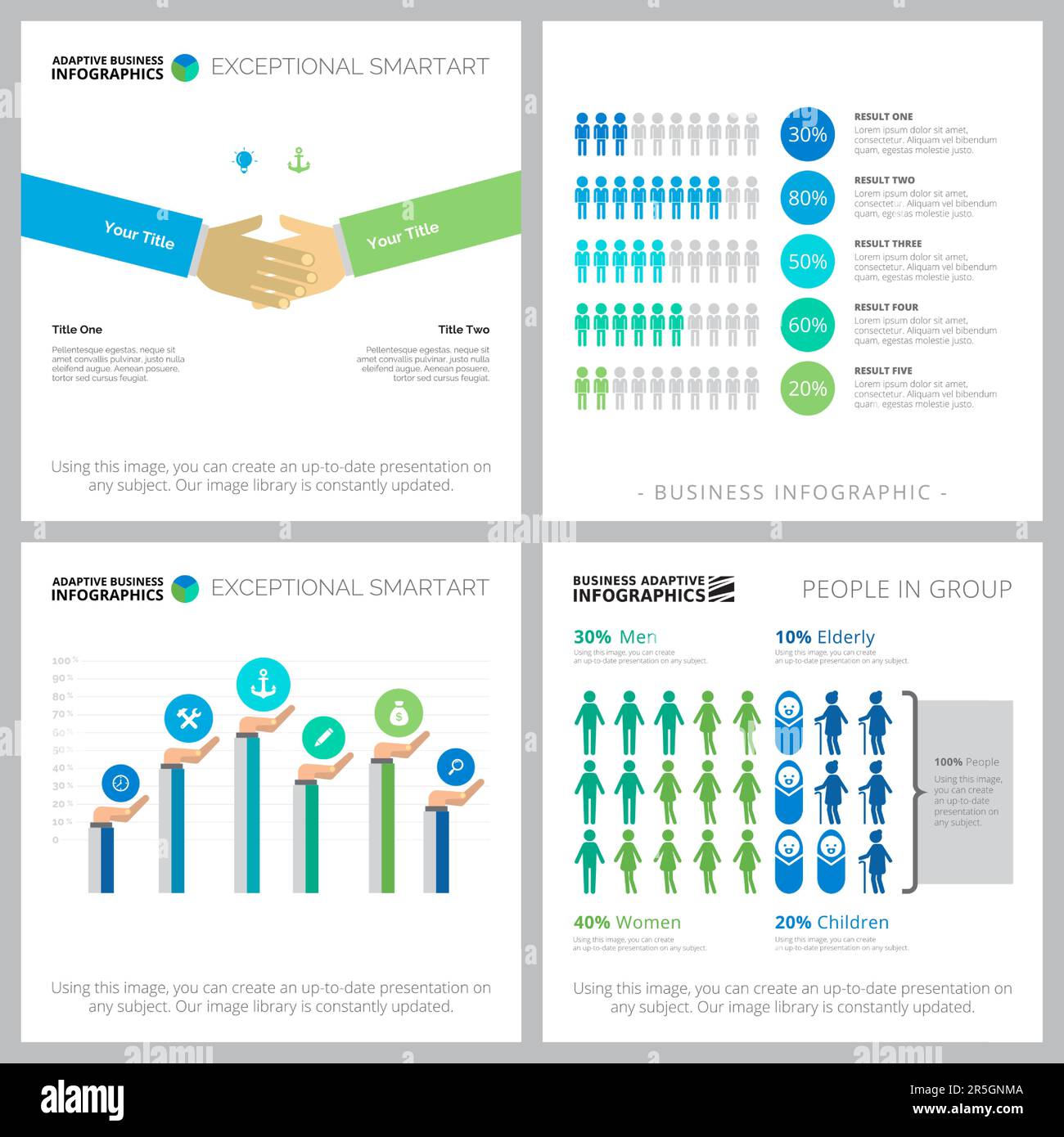 Collage of creative human resources infographic designs Stock Vector ...