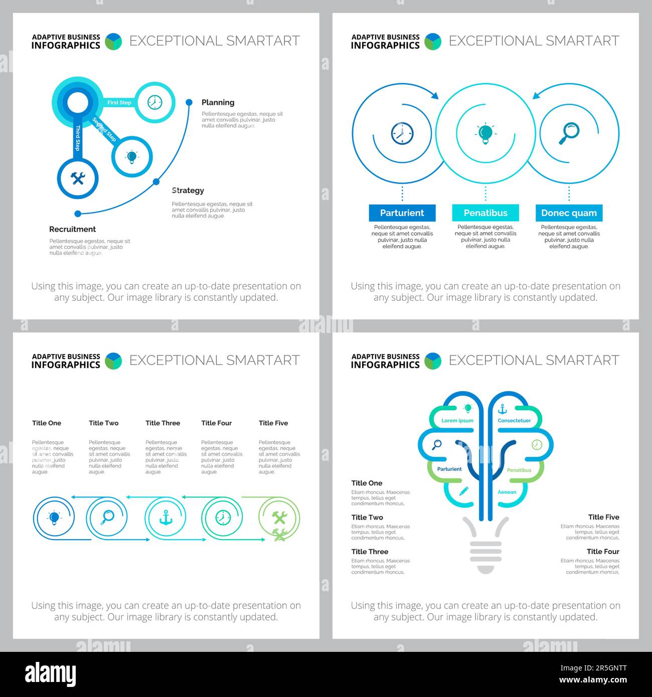 Set of original marketing infographic charts Stock Vector Image & Art ...