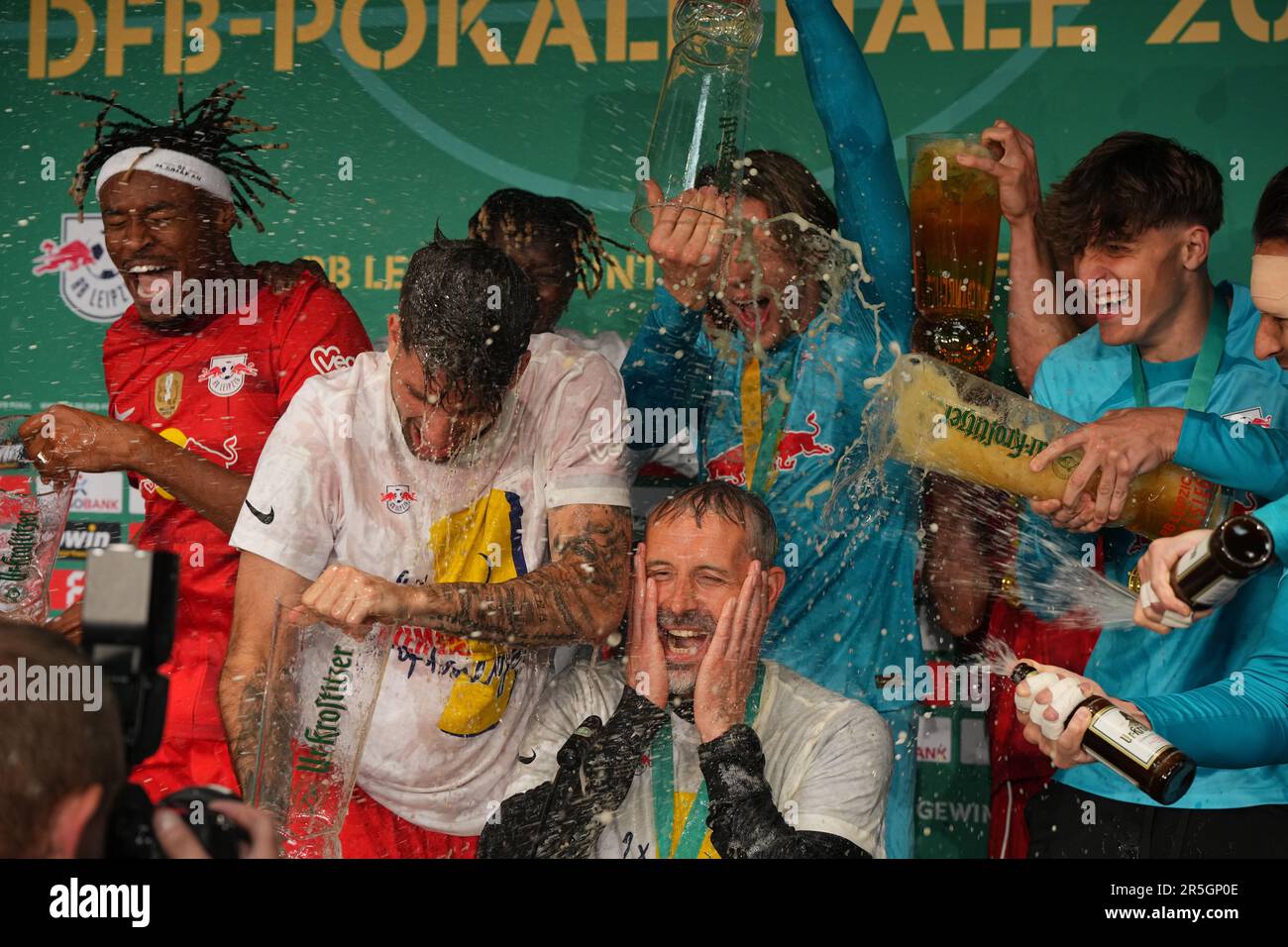 Berlin, Germany. 03rd June, 2023. Soccer: DFB Cup, RB Leipzig ...