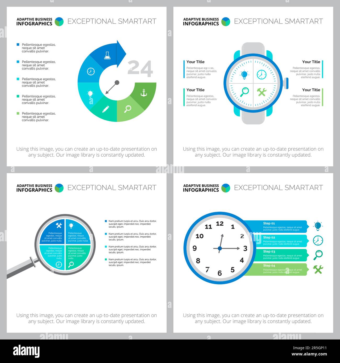 Infographic design elements for presentation slide templates Stock ...