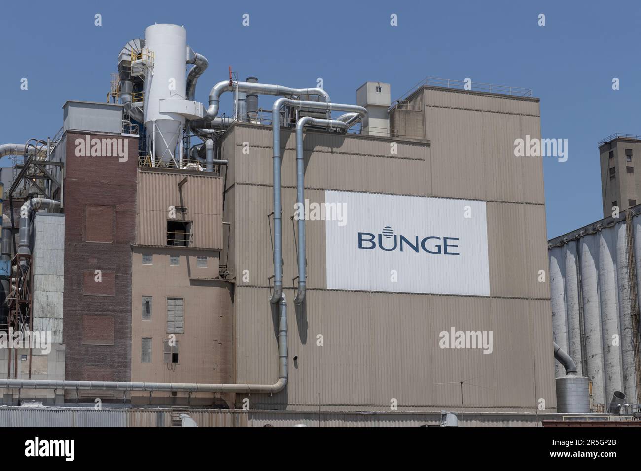 Danville - Circa June 2023: Bunge grain and soybean processing facility ...