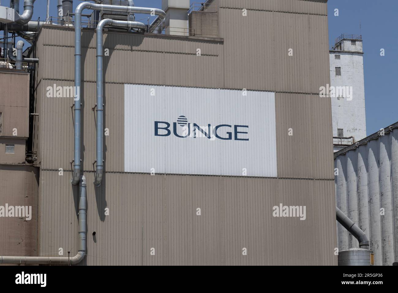 Danville - Circa June 2023: Bunge grain and soybean processing facility ...