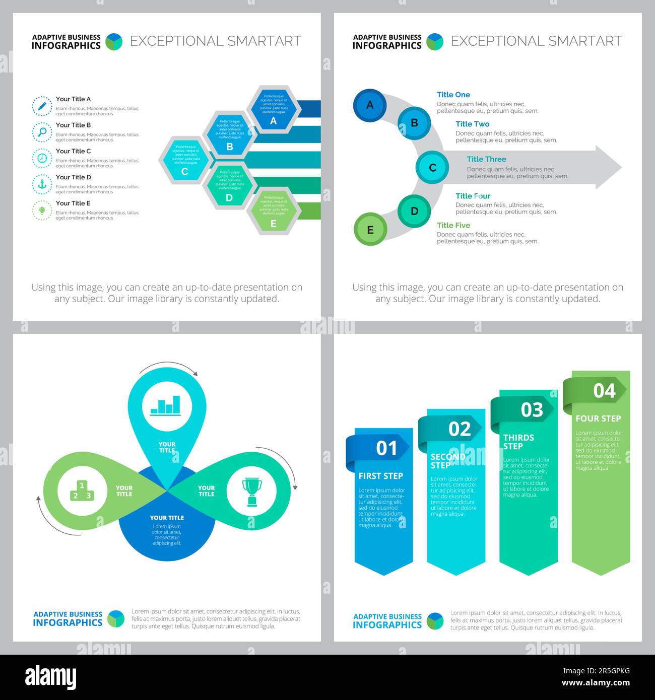 Collage of original financial infographic charts Stock Vector Image ...