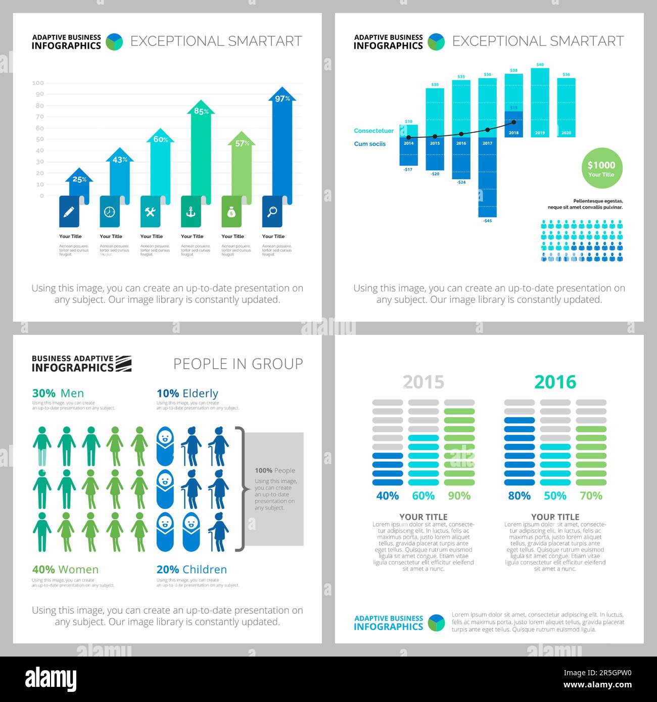 Creative diagram set for statistical report Stock Vector Image & Art ...