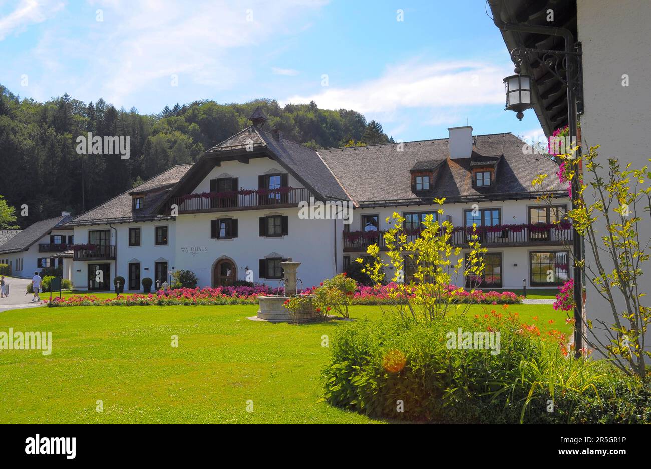 Fuschl Castle, Austria, Lake Fuschl, Holiday Resort, Waldhaus Stock ...