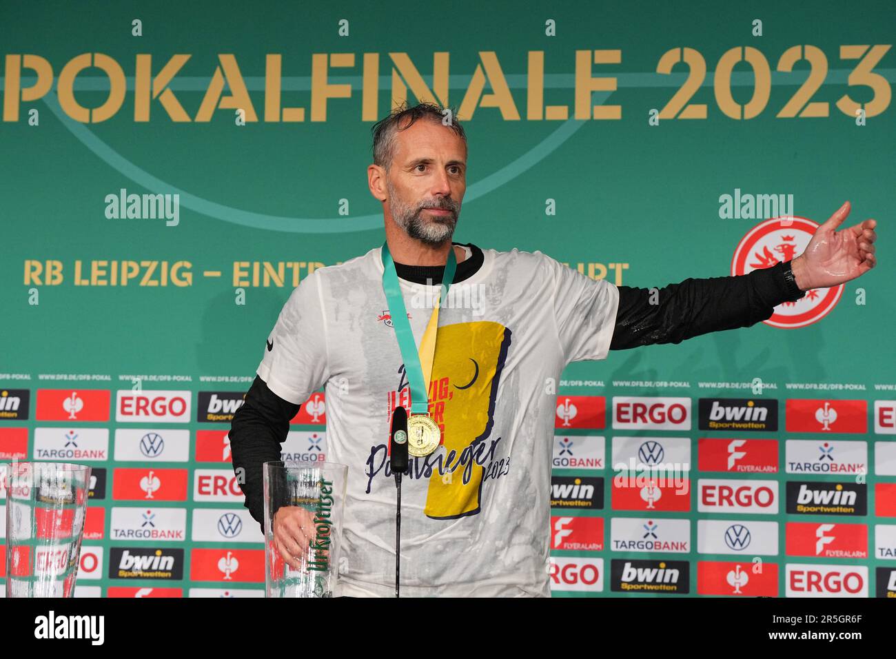 Berlin, Germany. 03rd June, 2023. Soccer: DFB Cup, RB Leipzig ...