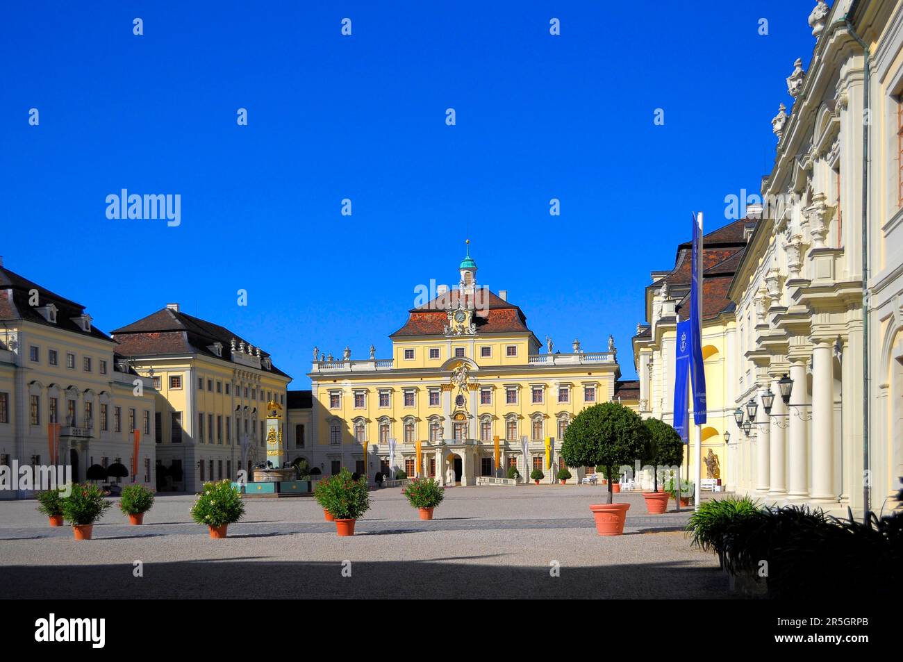 Ludwigsburg Flowering Baroque, Court of Honour Stock Photo - Alamy