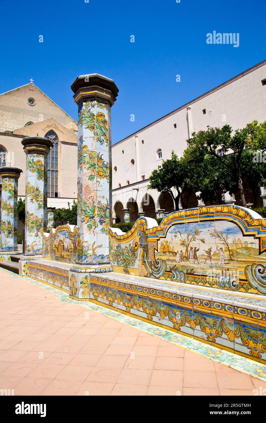 Santa Chiara is a religious complex in Naples, southern Italy, that ...