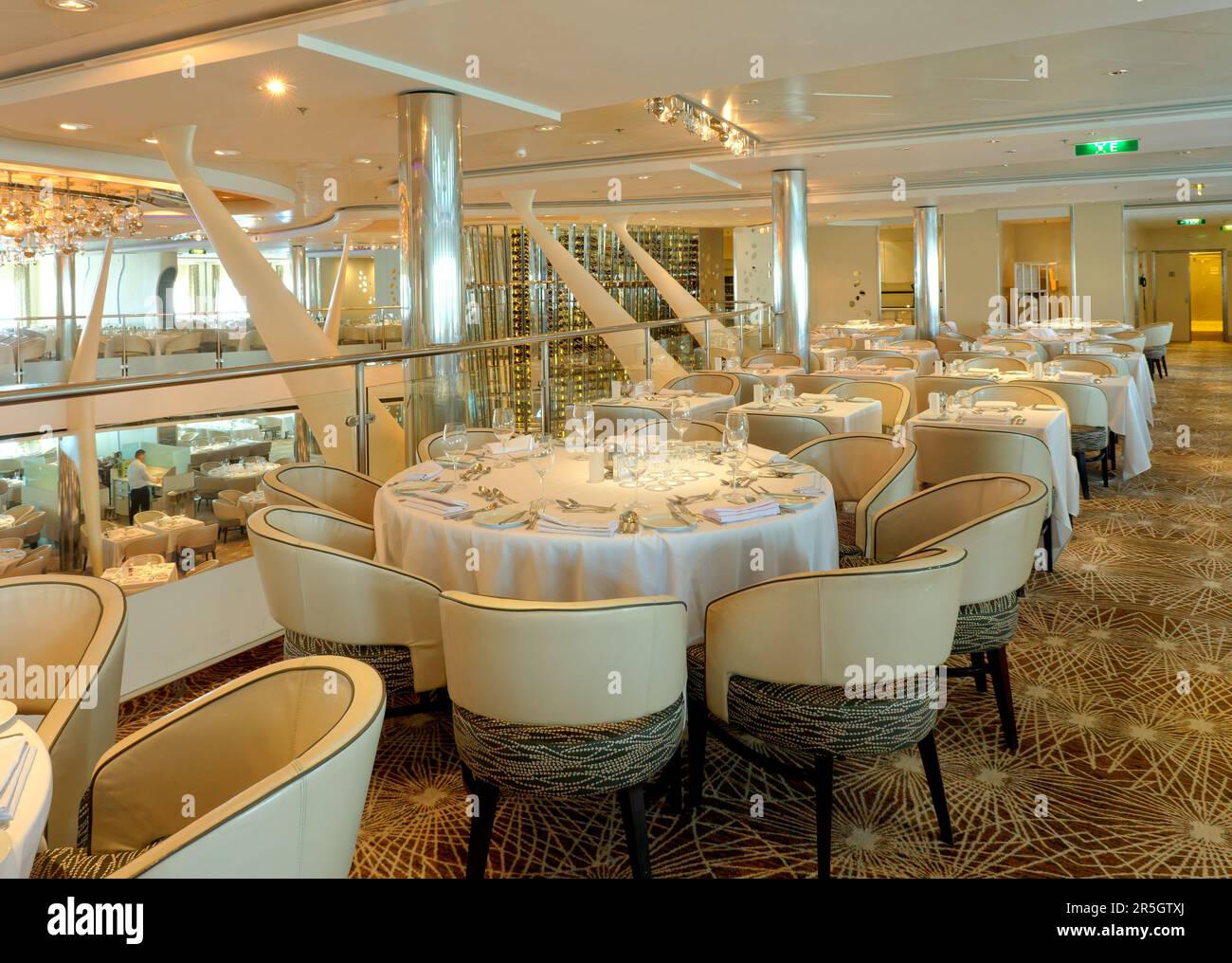 MIAMI, FLORIDA - April 22, 2023: Royal Caribbean operate over 25 ships ...