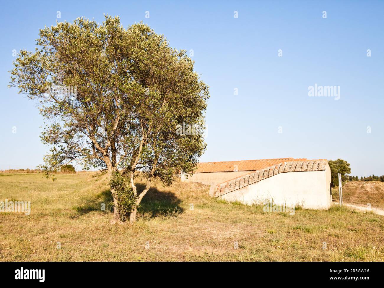 Tarquinia, Italy. This is the entrance of an Etruscan tomb (around 470 ...