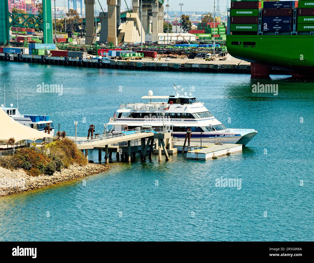 LOS ANGELES, CALIFORNIA - April 22, 2023: The Port of Los Angeles ...