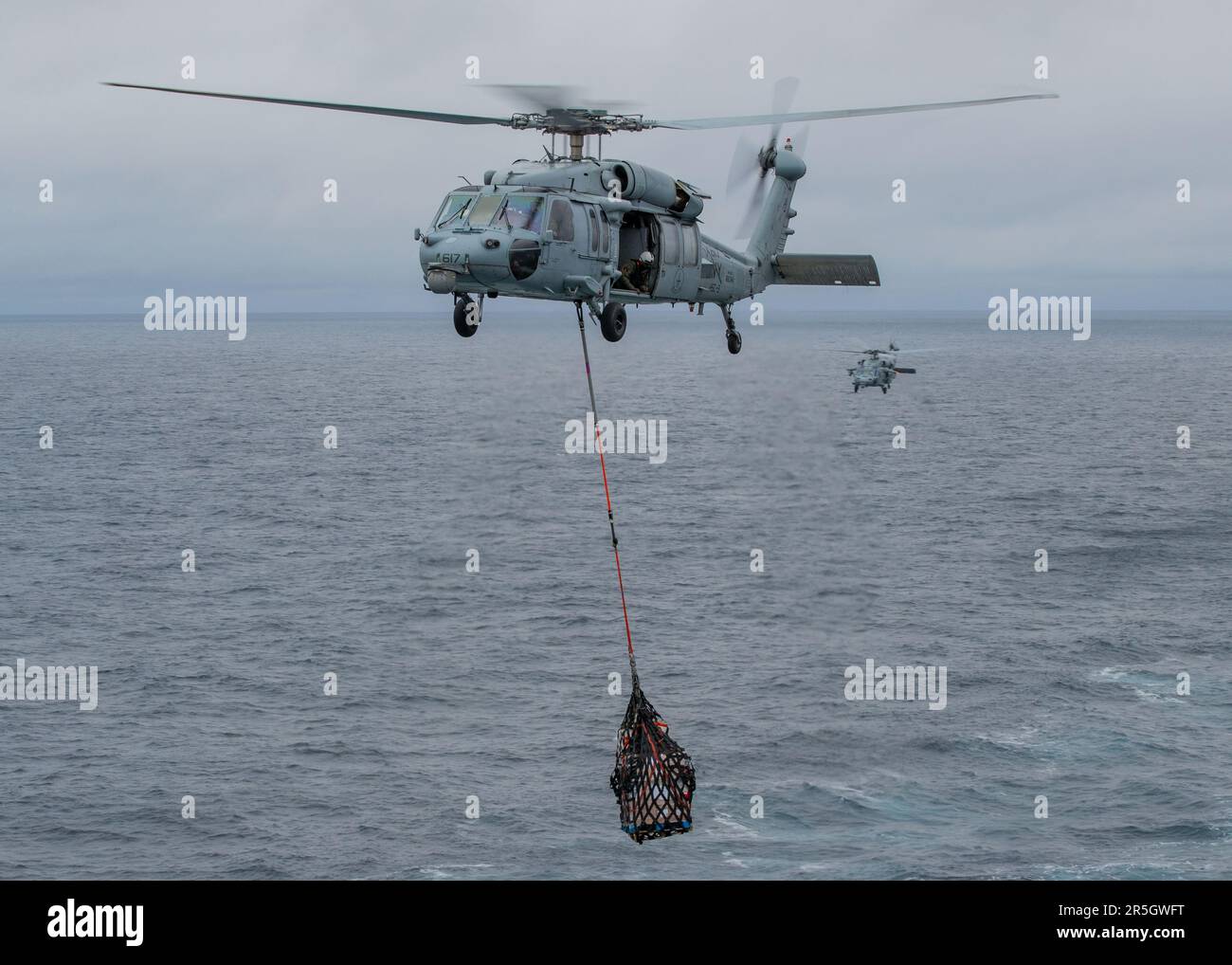 An MH-60S Knighthawk, attached to the "Tridents" of Helicopter Sea ...