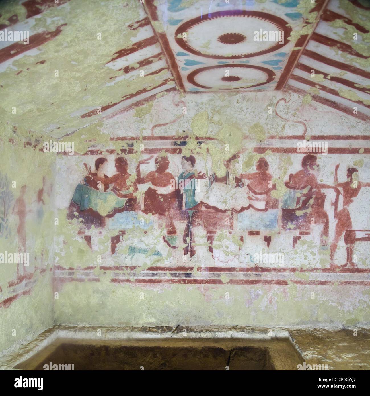 Tarquinia, Italy, around 470 B.C. Via a narrow corridor leading ...