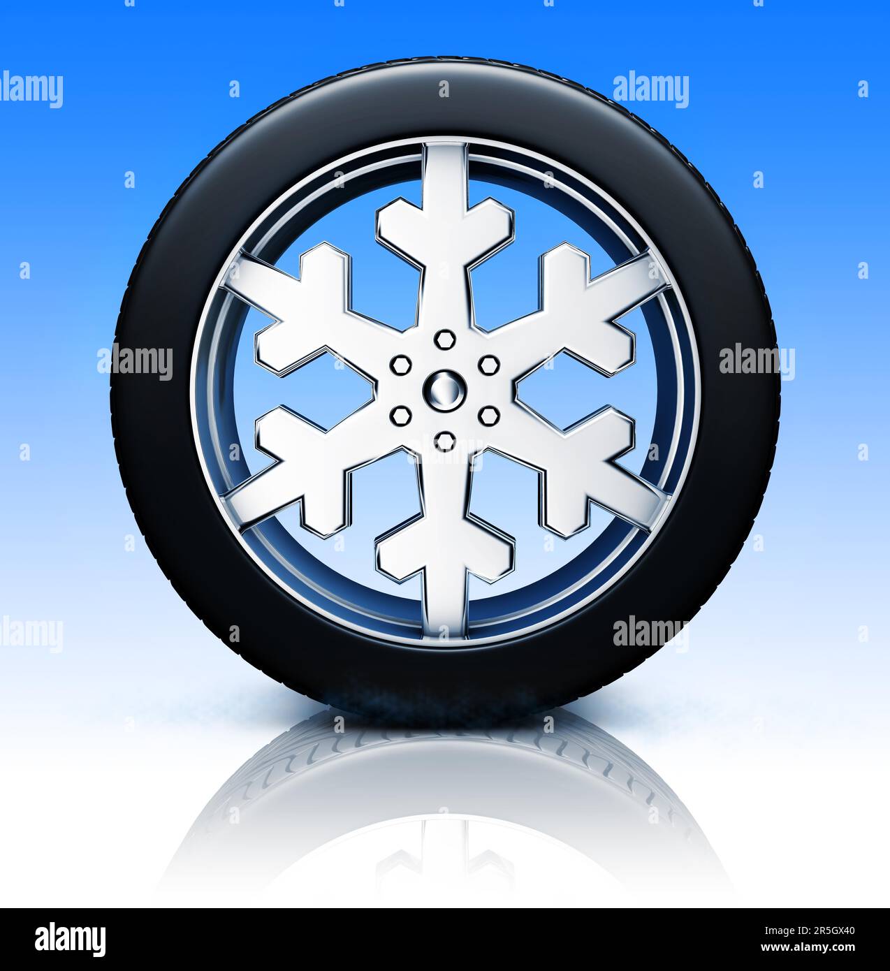 high resolution 3D rendering of a snow tire concept Stock Photo - Alamy